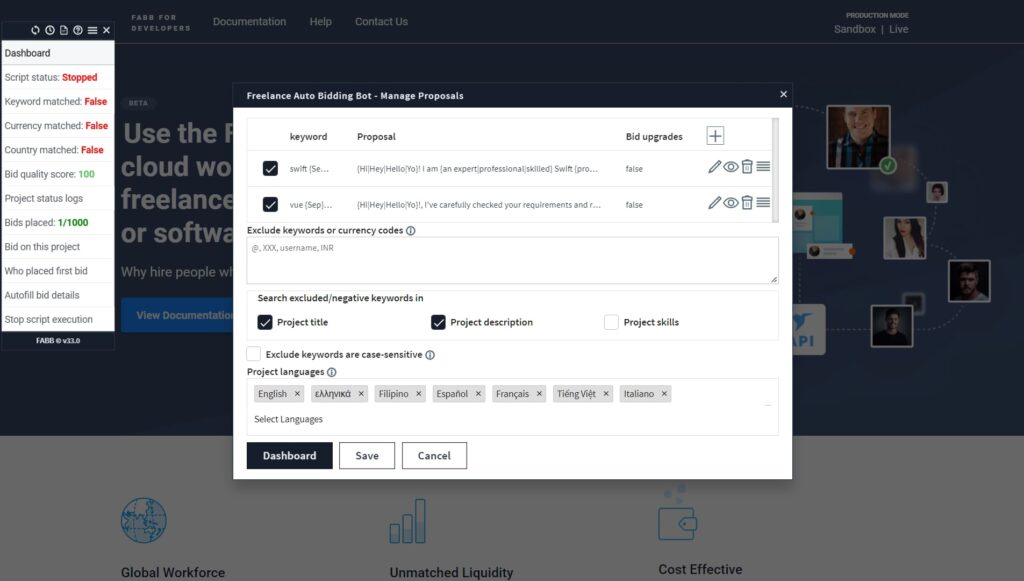 Freelancer Auto Bidding Bot | Smart Bidding Bot